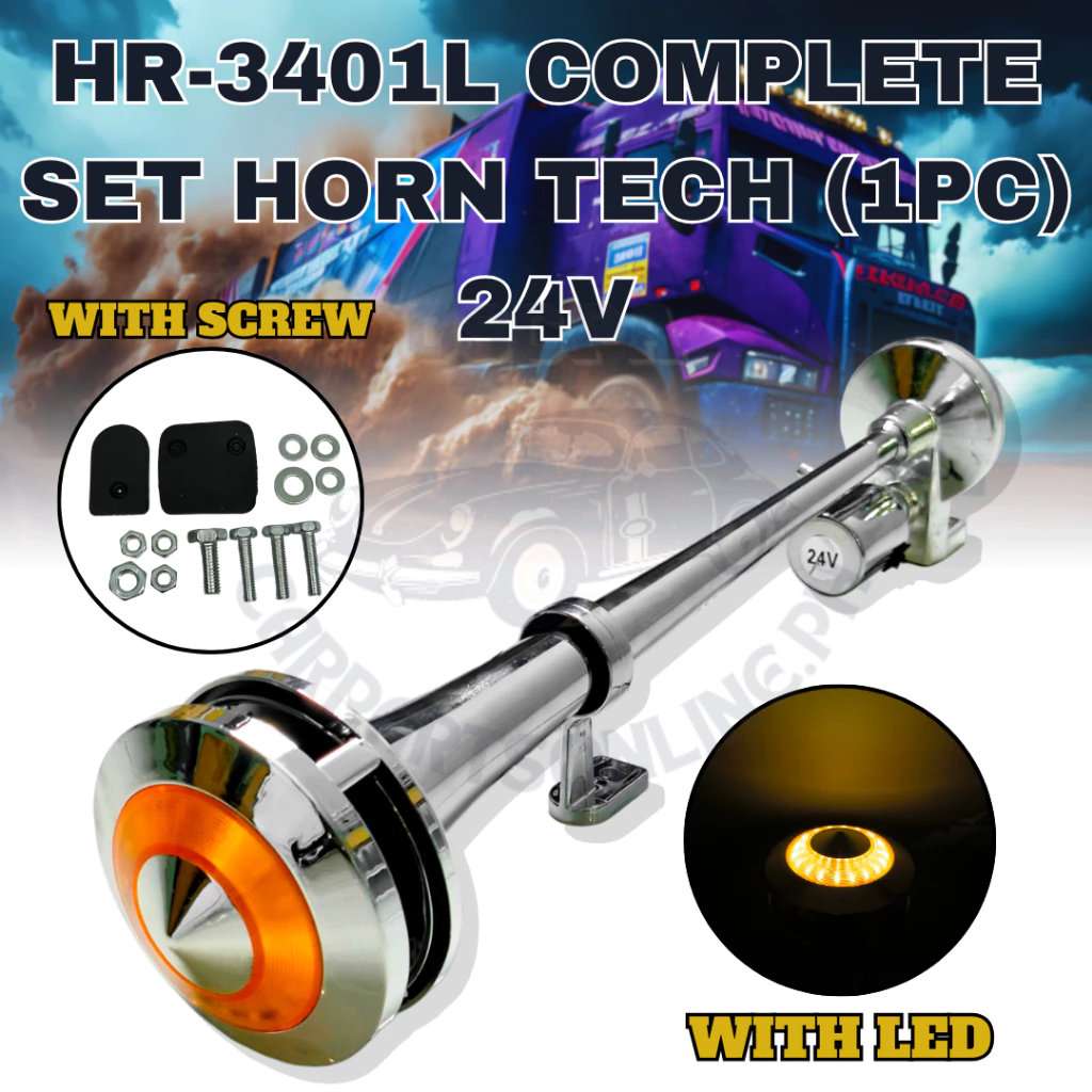 OSCPA UNIVERSAL AIR HORN TECH 24V HORN LOUD SPEAKER WITH LED LIGH ...