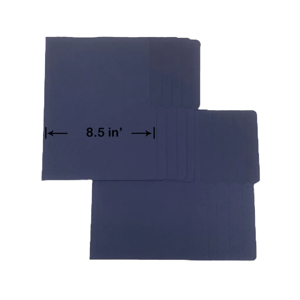 Short Colored Folder Dark Blue 10Pcs/Pack "8.5x11" | WILLING PH ...