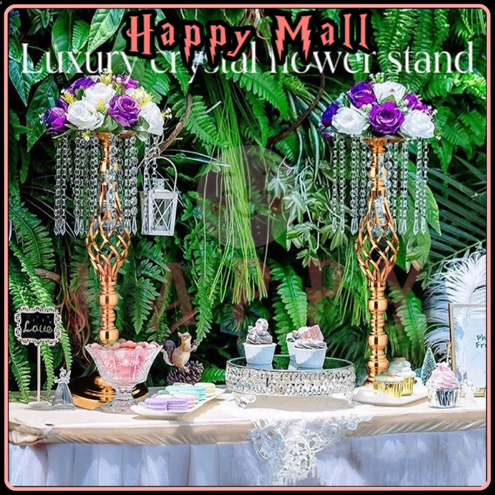 COD Candle Holder Flower Vase Wedding Centerpiece Lead Road Candlestick ...