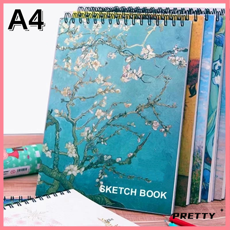 A4 Van Gogh Sketchbook Drawing Graffiti College Sketch Pad Watercolor ...