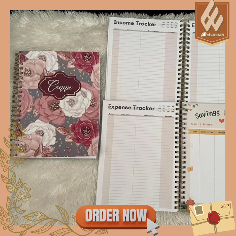 3 in 1 Personalized Notebook ( income expense and savings tracker ...