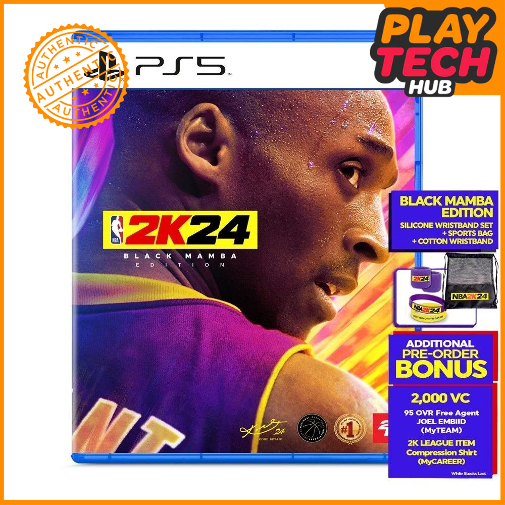 NBA 2K24 Black Mamba Edition PlayStation PS5 Game (R3) | Shopee Philippines