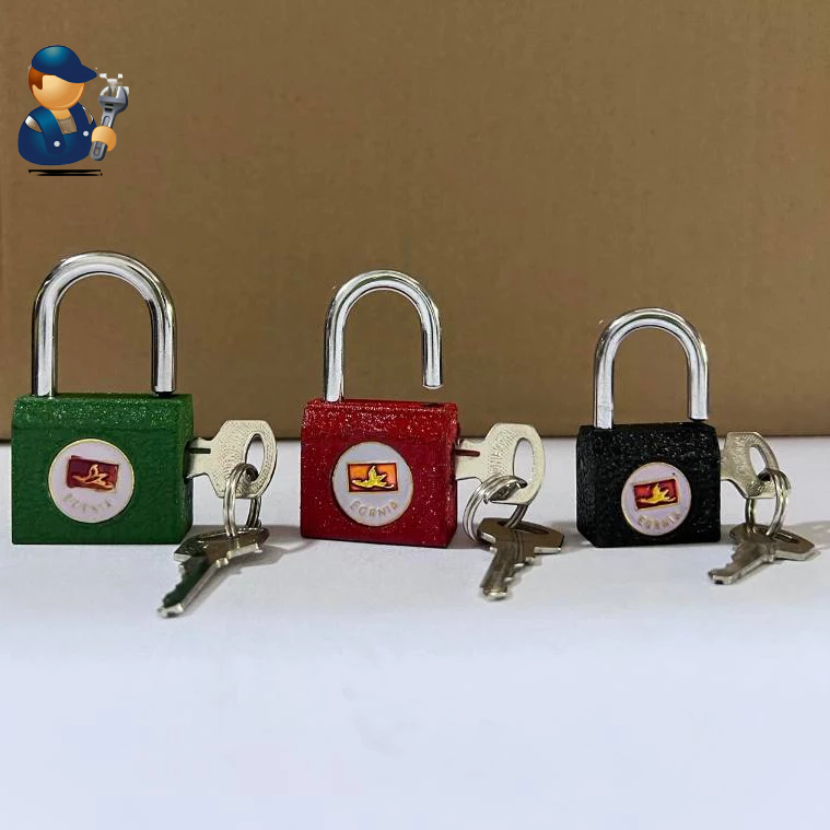 EGRET PADLOCK COLORED 20mm,25mm,30mm with 2 keys iron padlock (assorted ...