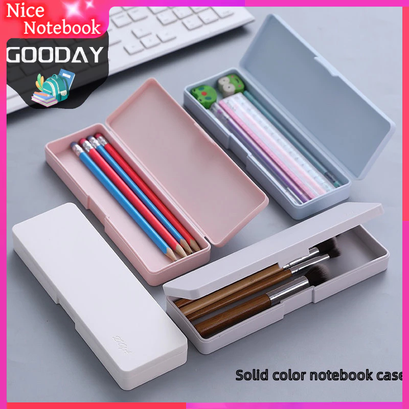 Transparent plastic large capacity pen box Pen box School supplies ...