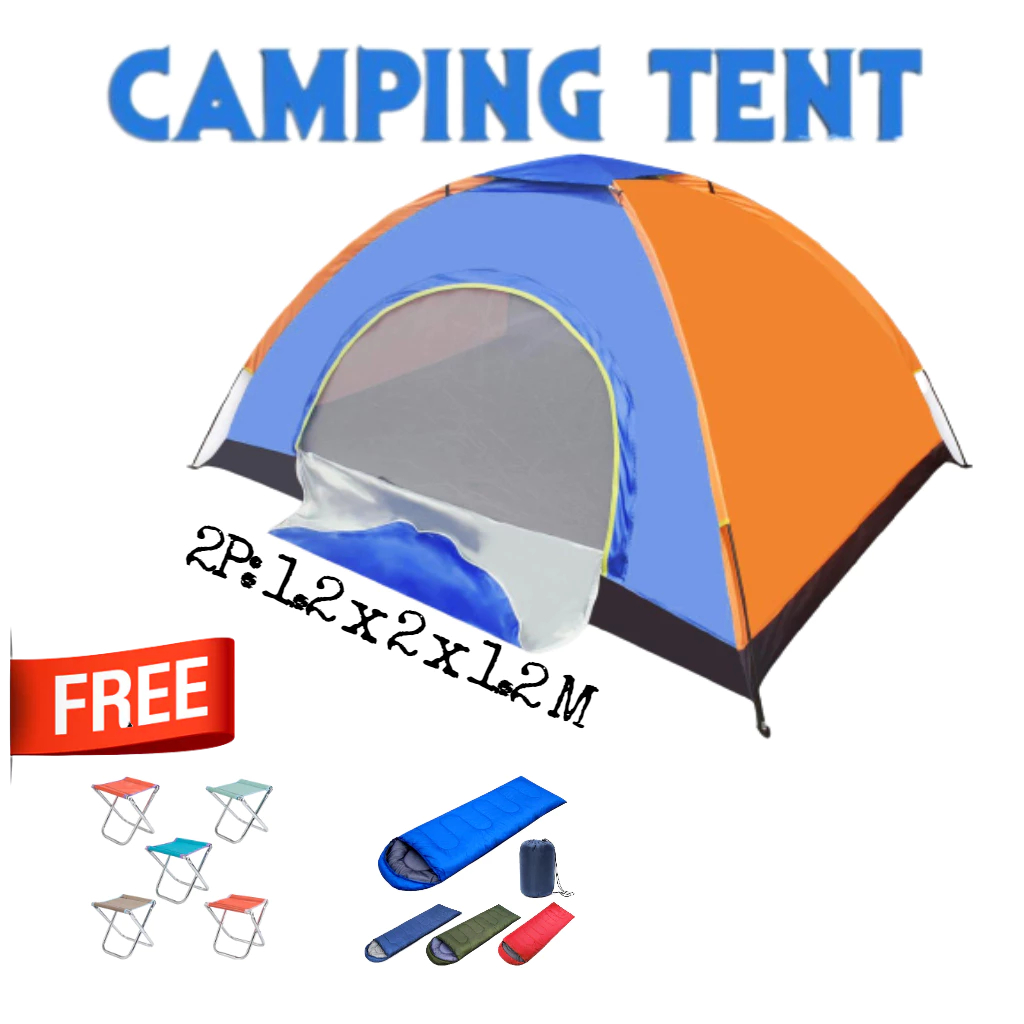 ACB Home 2/4/6/8 Person Camping tent With FREE MINI FOLDING CHAIR ...