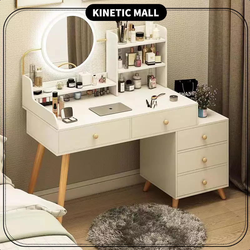 Modern simplicity Bedroom Dressing Makeup Table LED Makeup With locker ...