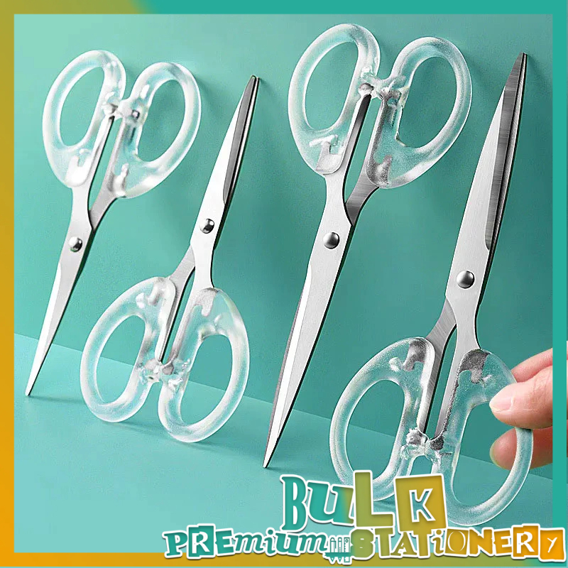 12cm 14cm 16cm Transparent Stainless Steel Scissors Art Handicraft ...