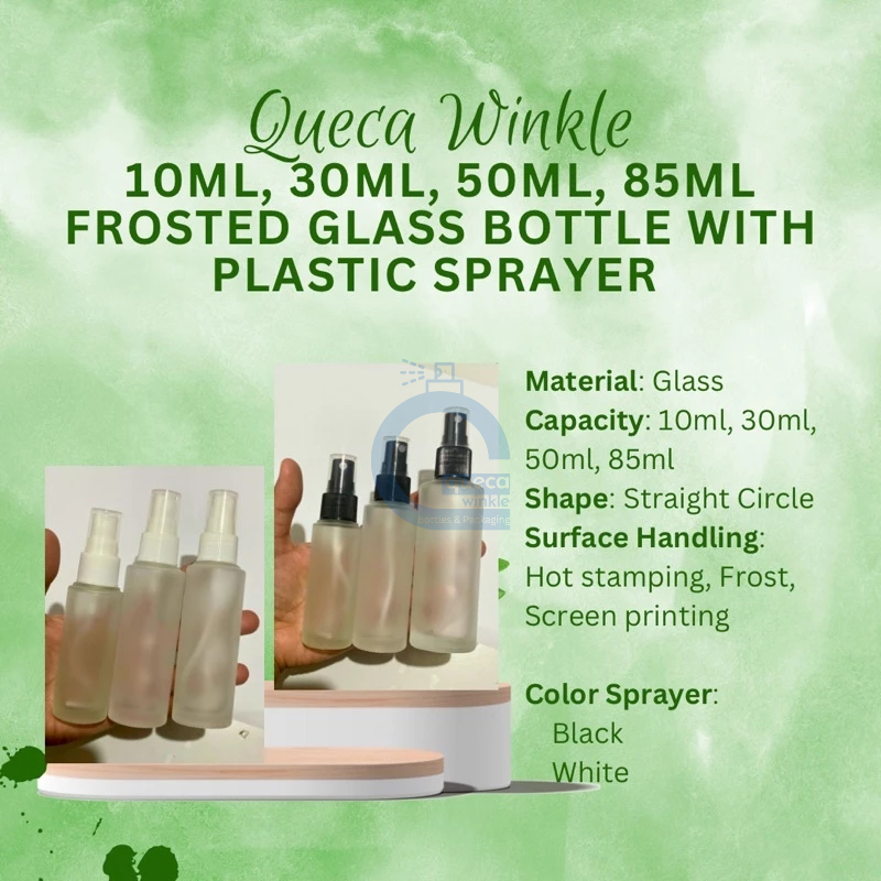 QUECA - 1pc 10ML 30ml 50ml 85ml (50pcs maximumPerOrder)frosted glass ...