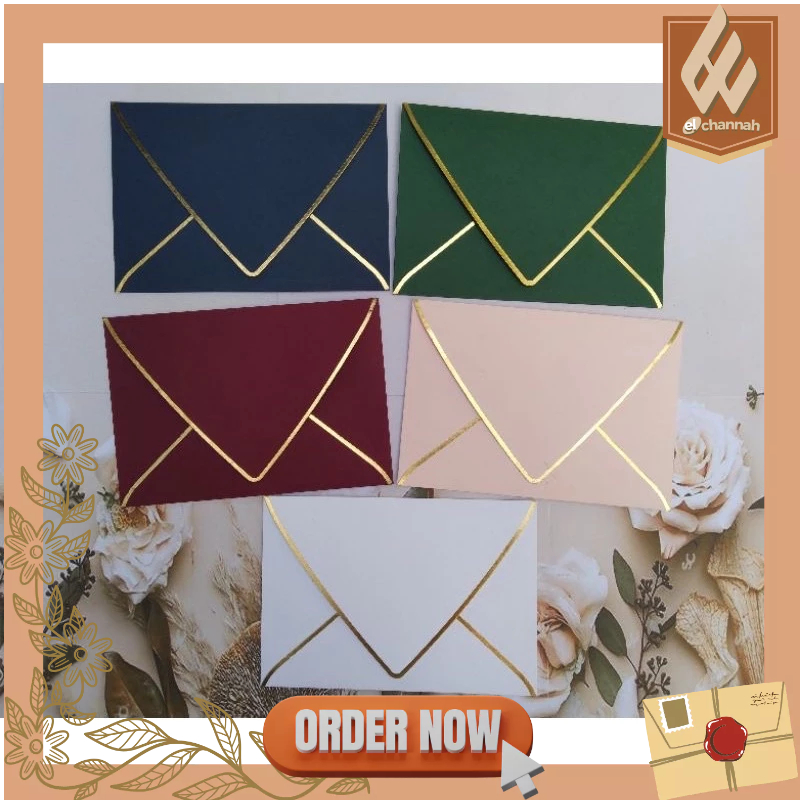 5R Envelope with Gold Line | Shopee Philippines