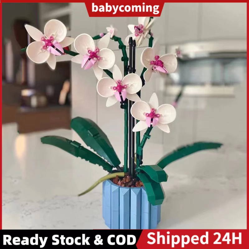 Flower Bouquet Orchid Building Blocks Valentine's birthday Gift ...