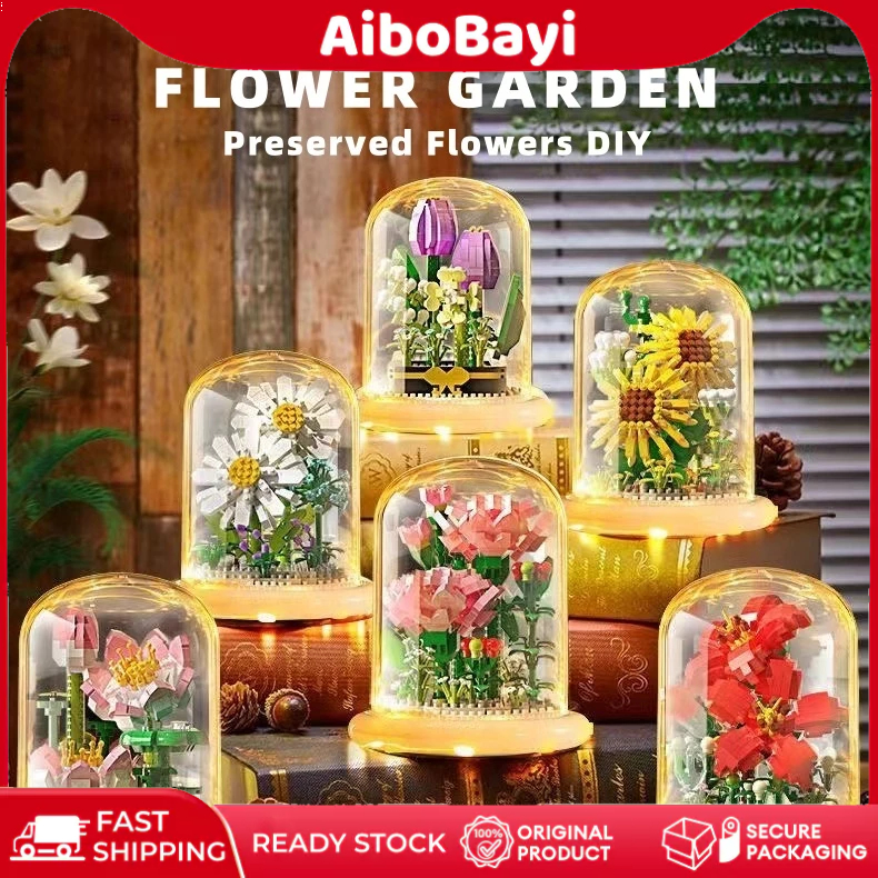 Flower Building Blocks / Sunflower Building Kit / Rose Bouquet for DIY ...