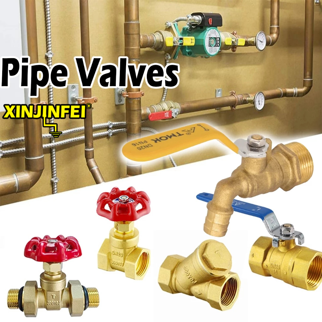 DN25 20 15 Brass Faucet Water Pipe Gate Valve Y Type Filter Check Valve ...