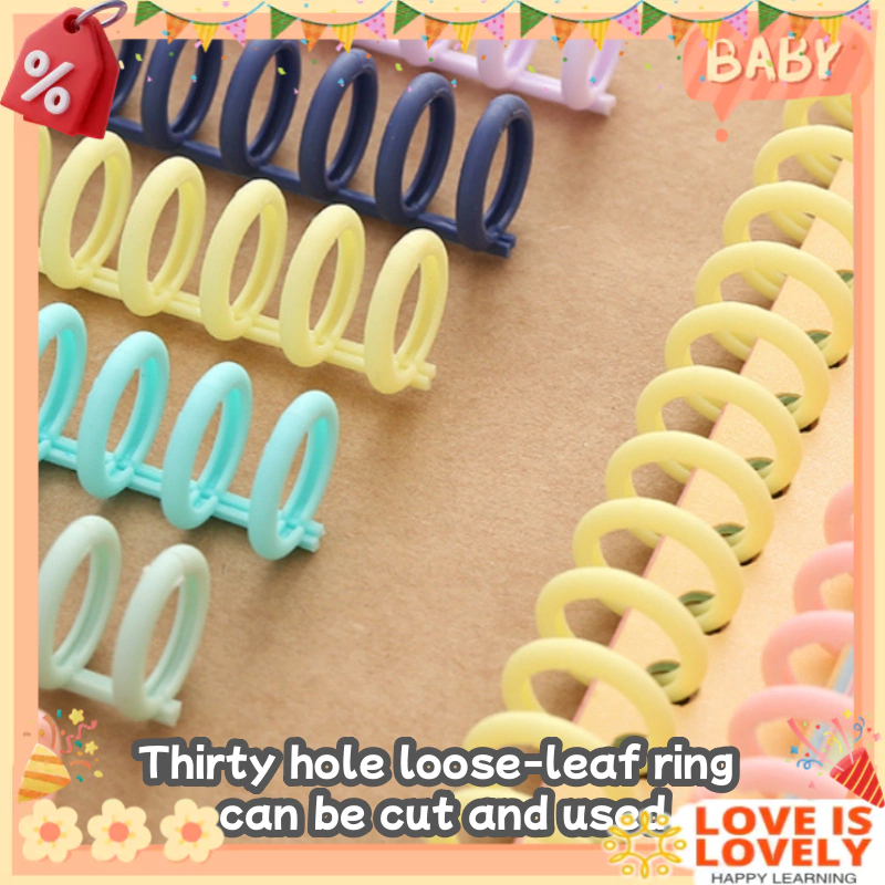 A4 binder ring 5/30-hole binder Plastic rubber binding ring A5 coil ...