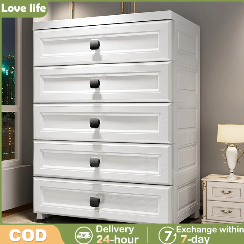 LF Drawer Cabinet for Clothes Durabox Clothes Storage Organizer White ...