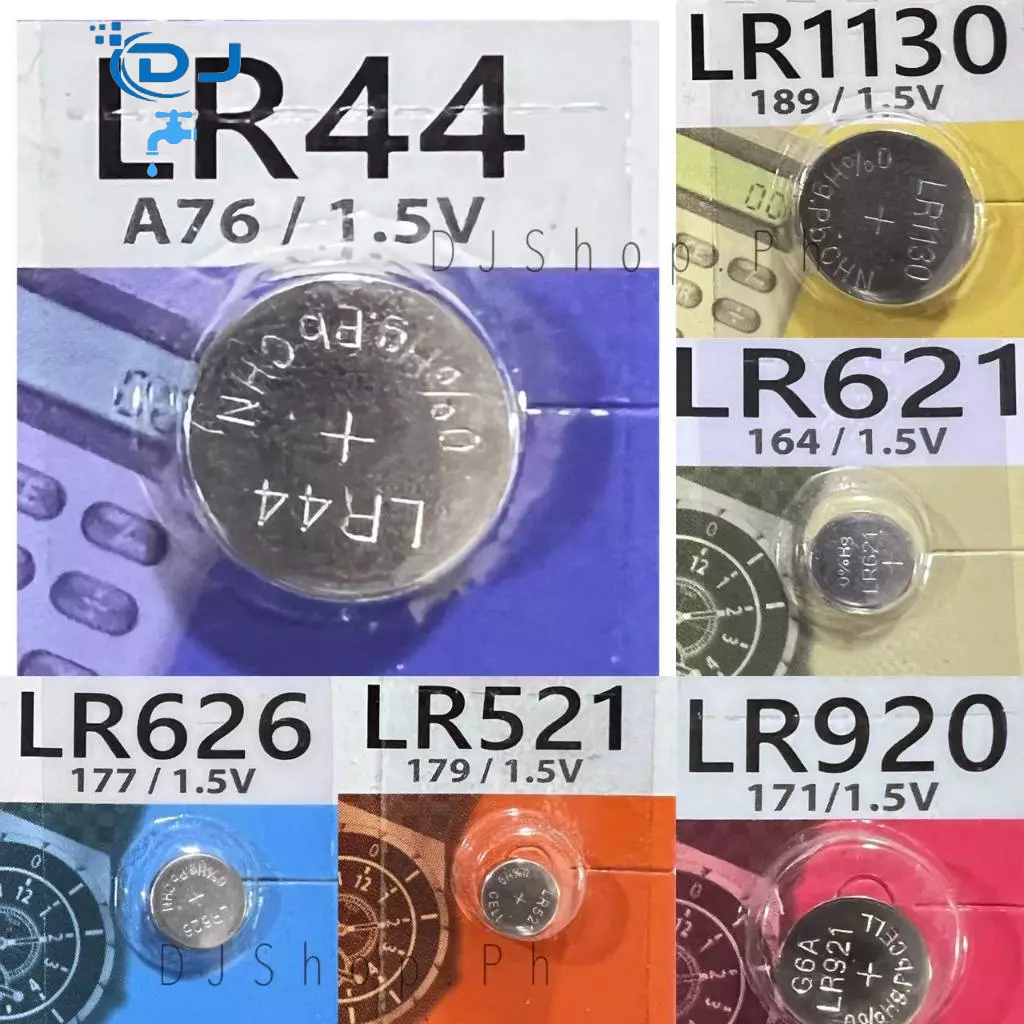 LR626(177) LR621 (164) LR44 (A76) LR1130 (189) LR521 (179) LR920 (171 ...