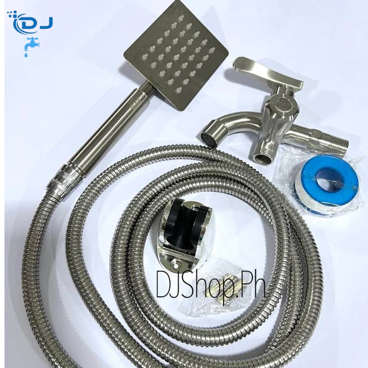 Stainless Steel Shower Set with Two way Faucet High Pressure | Shopee ...