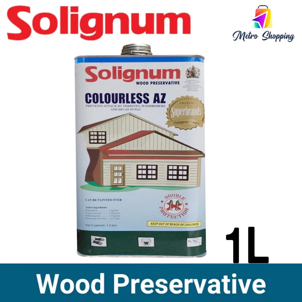 Solignum Wood Preservative 1Liter Colourless AZ Clear/ Brown Wood ...