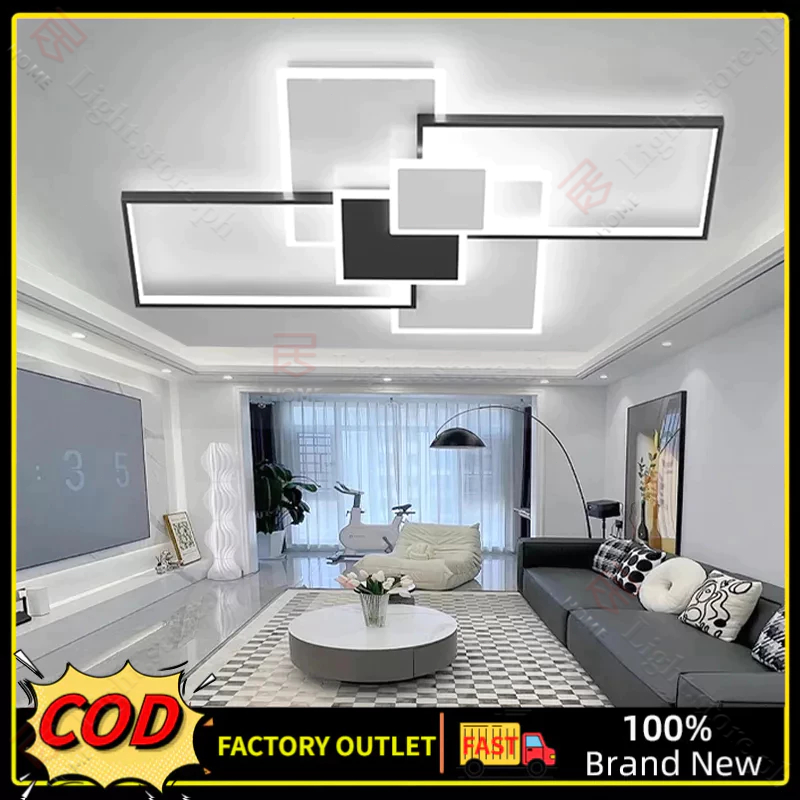 (HOT) LED ceiling light remoter dimming Tricolor Living room light ...