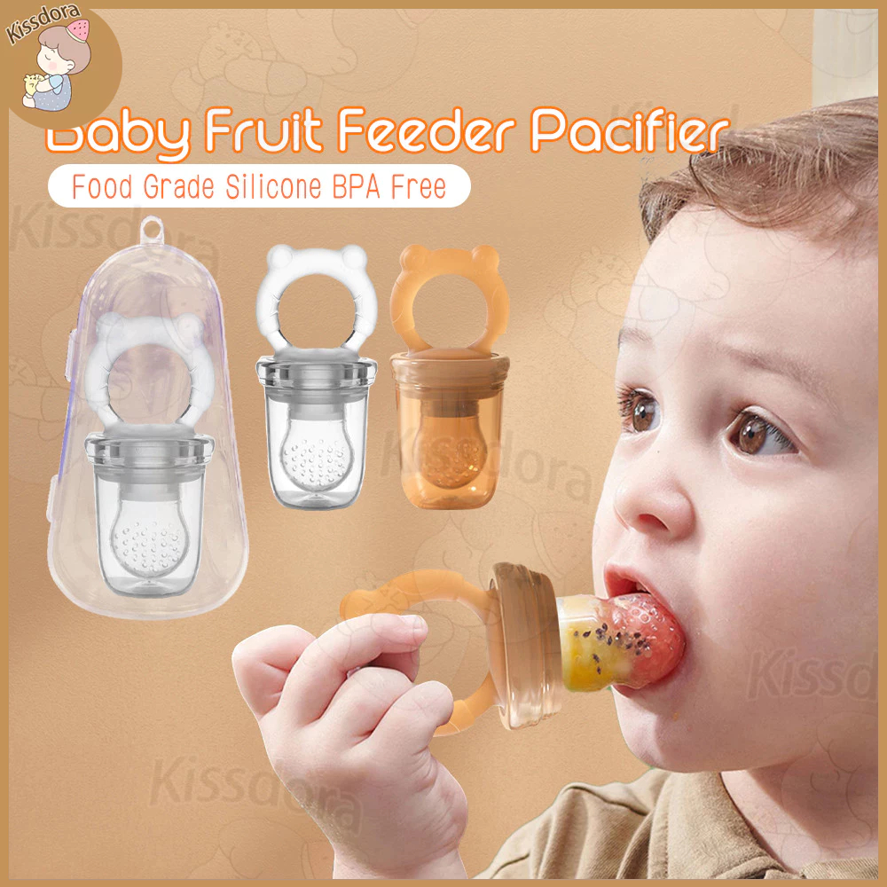 Kissdora Baby Fruit Pacifier Nipple Silicone Fruits Vegetable Feeding ...