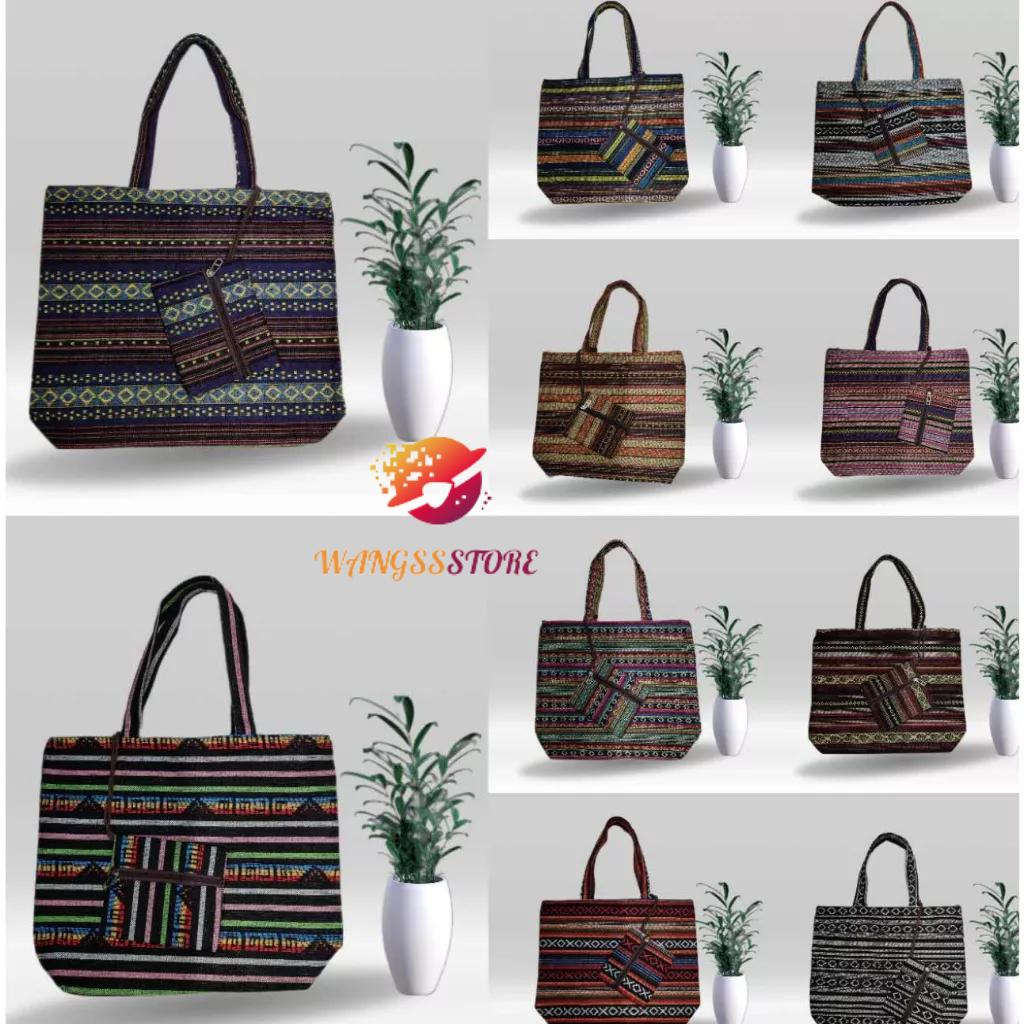 WANGSSSTORE W/POUCH SHOULDER BAG Native Ethnic travel bag shopping bag tote bag unisex Good ...