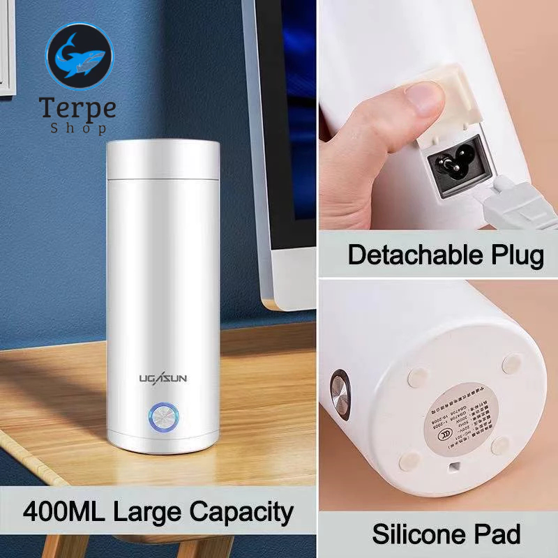 Portable Mini Travel Electric Kettle 300W Water Heating Bottle ...
