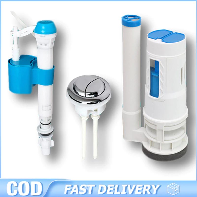 3pcs/1Set Toilet Flush Set Fittings Dual Button Flush Valve Toilet ...