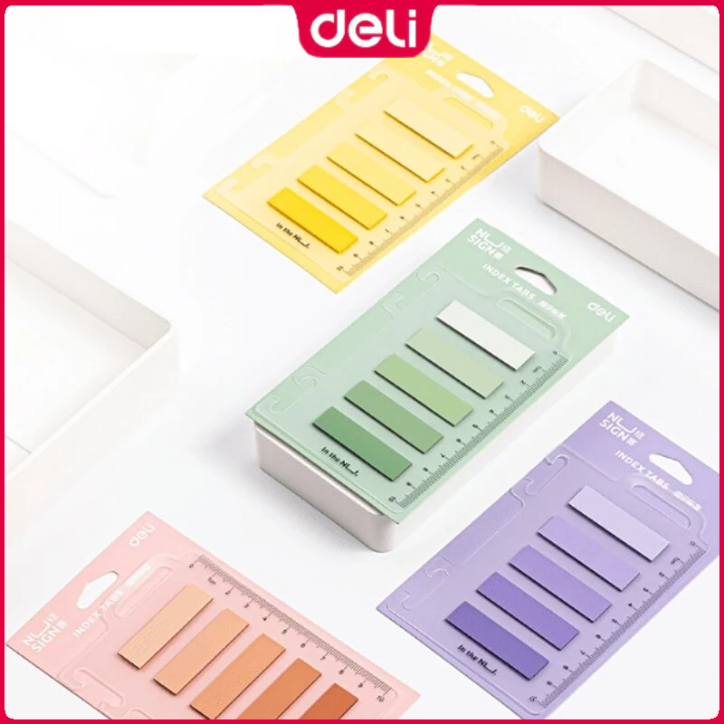 Deli Sticker Notes 100 Sheets Instruction Label Bookmarks Student ...