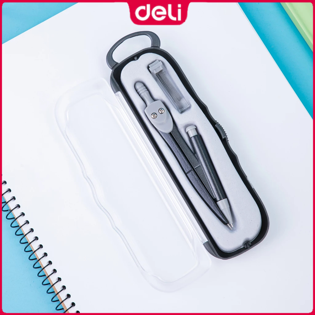 Deli Metal Compass with Mechanical Pencil and Pencil Lead EG20904 ...