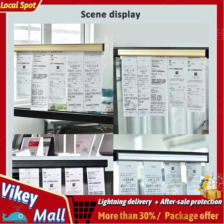 (COD) Ticket Holder Bill Receipt Check Holder Alloy Paper Tab Clip ...