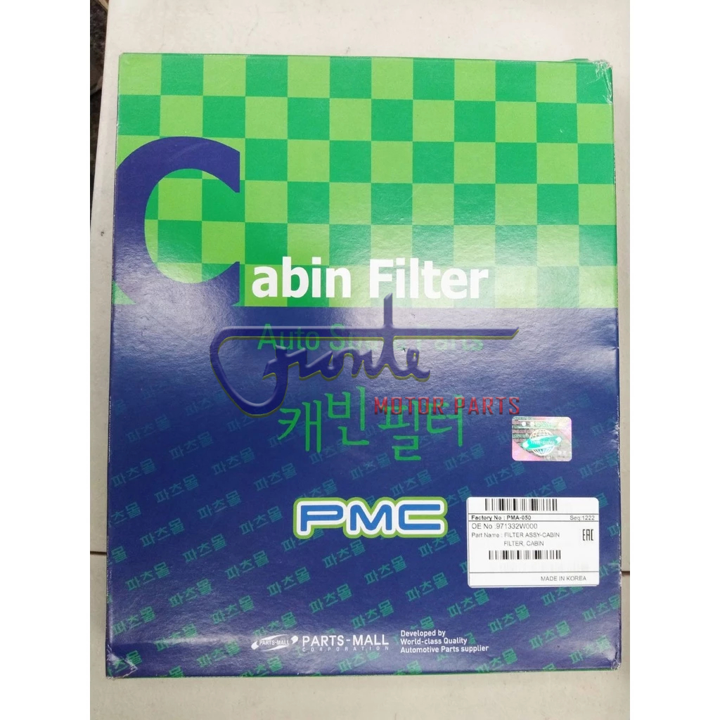 CABIN/AIRCON FILTER FOR HYUNDAI SANTA FE/SONATA/CARNIVAL | PART NO ...