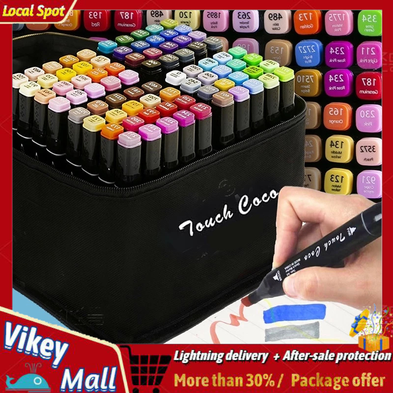 (COD) Touchfive 40/60 Colors Marker Set Sketching Markers Art School ...