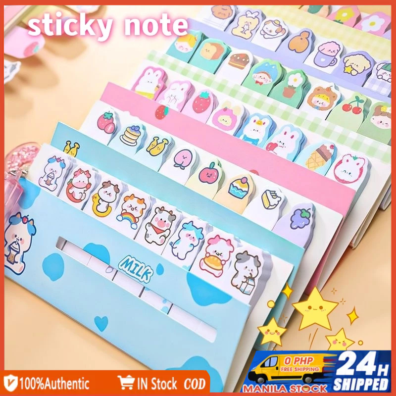 120 Sheets Cute Shaped Sticky Note Index Post Cartoon Memo Pads School ...