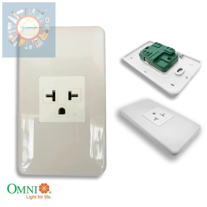 OMNI 1gang AC Outlet Set/Swing Type Plug/Octopus Adapter/Pull Chain ...