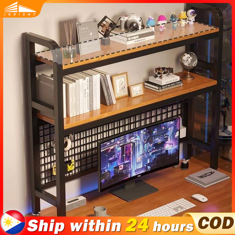 With Grid Multi-layer Shelf Multipurpose Desktop Rack Tabletop ...