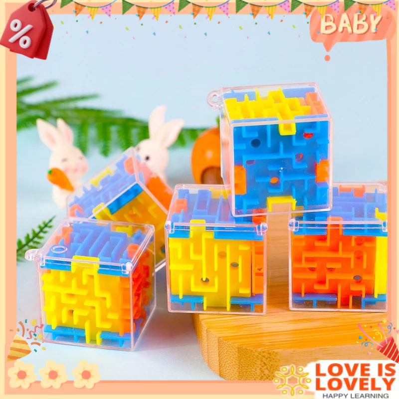 Children's three-dimensional maze cube six-sided maze creative 3D three ...