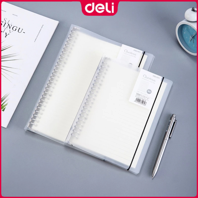 Deli A5/B5 Binder Notebook 60Sheets Loose-Leaf Notebook School Supplies ...