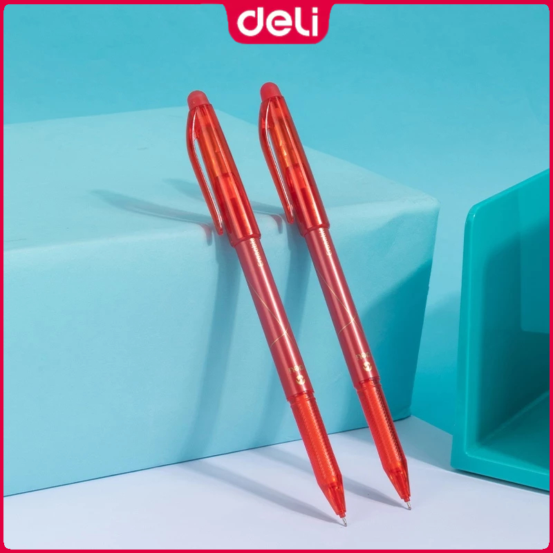 Deli SA108 Gel Pen 0.5mm Cap-pulling Erasable Full Needle Tube | Shopee ...