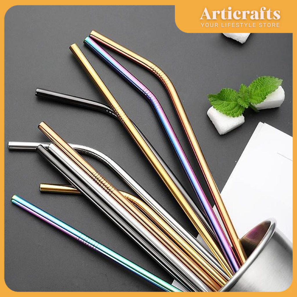 Stainless Steel Reusable Drinking Straw Shopee Philippines