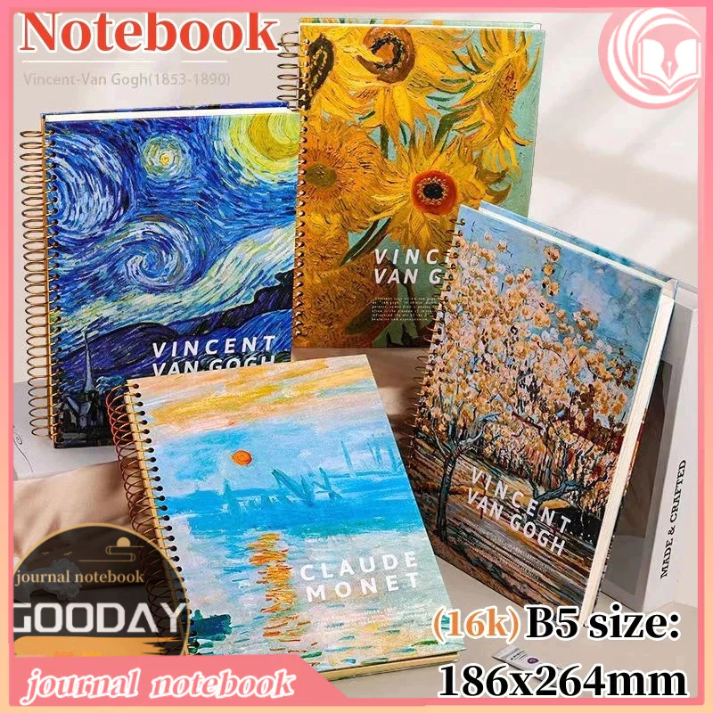 Big Coil Notebook College notebook World-famous Painting Notebook ...