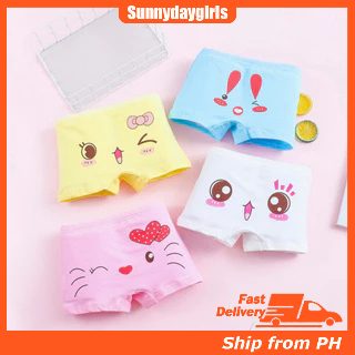 fashion cartoon Girls inner wear Pure cotton children underwear sweet ...
