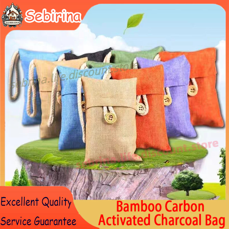 Activated Bamboo Charcoal Bag 100g Odor Remover Air Purifying Bags ...