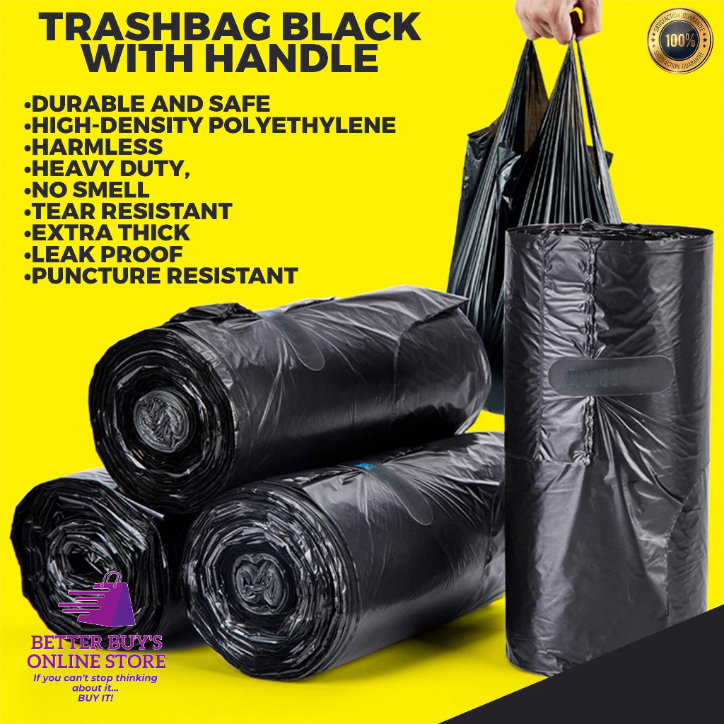 50pcs 32*52cm Disposable Garbage Bag Black Thick Trash bag high quality ...