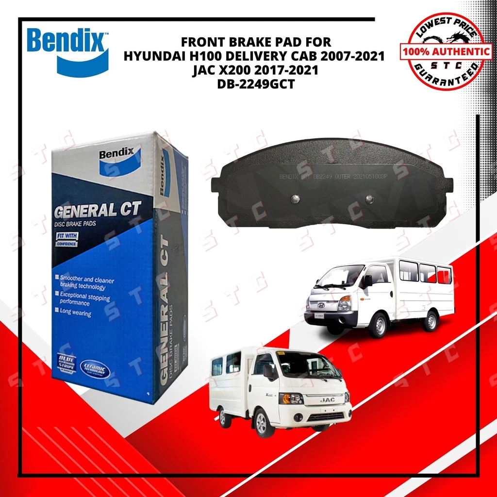 Bendix Brake Pad Front For HYUNDAI H100 DELIVERY CAB 2007-2021 JAC X200 ...
