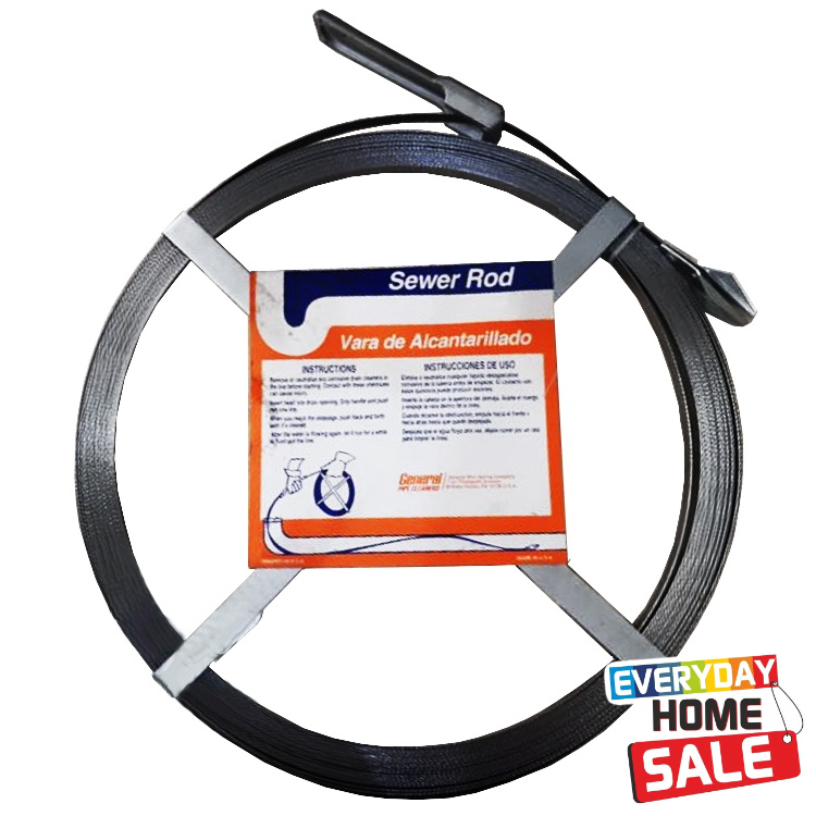 SEE PHOTOS FIRST!!! Sewer Rod Flat 1/2" (25ft, 50ft, 75ft, 100ft ...