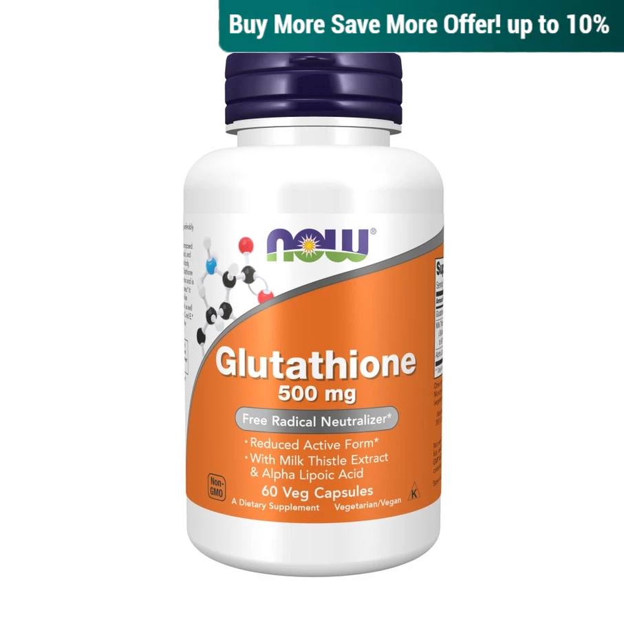 Now Foods, Glutathione, 500 mg, 60 Veg Capsules | Shopee Philippines