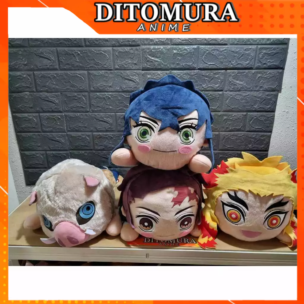 Demon Slayer Rengoku Tanjiro Inosuke Jumbo Sega Nesoberi Authentic ...