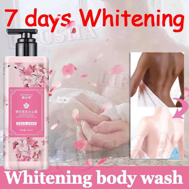 500ML Japan Sakura Whitening Body Wash Cherry Blossom Moisturizing Lasting Fragrance Remove ...