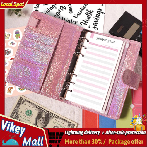 (COD) A6 Budget Planner Notebook Cover Zipper Pockets Binder Money ...