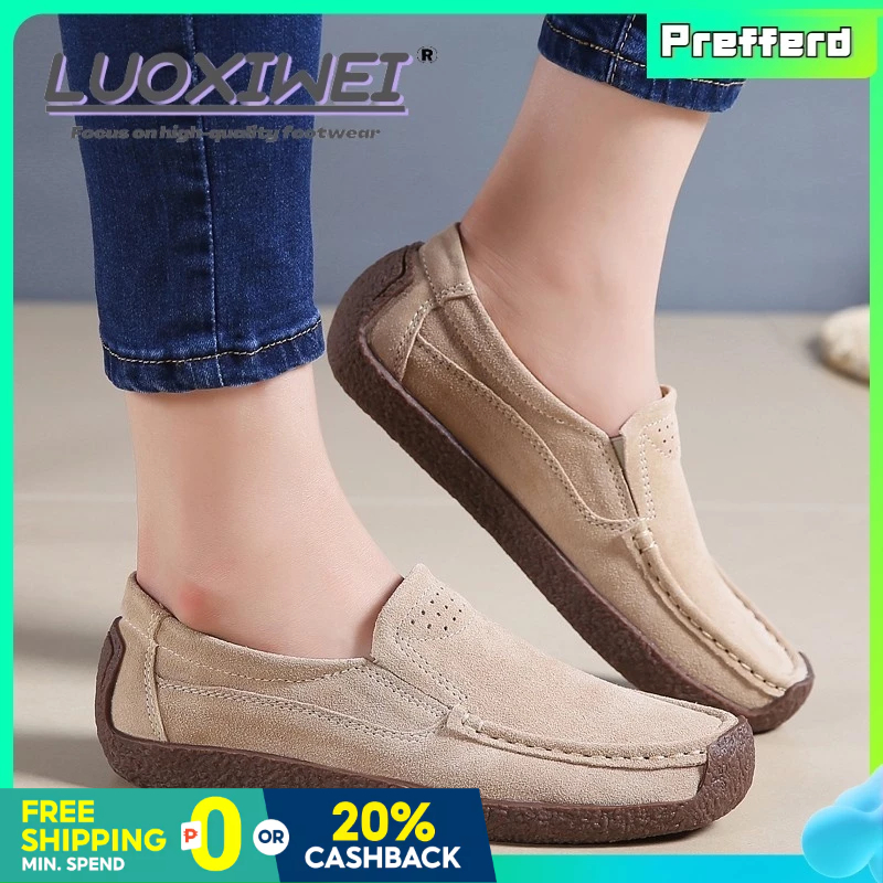 COD Women's Canvas Shoes Beautiful Slip On Shoes Ladies Loafers Women ...