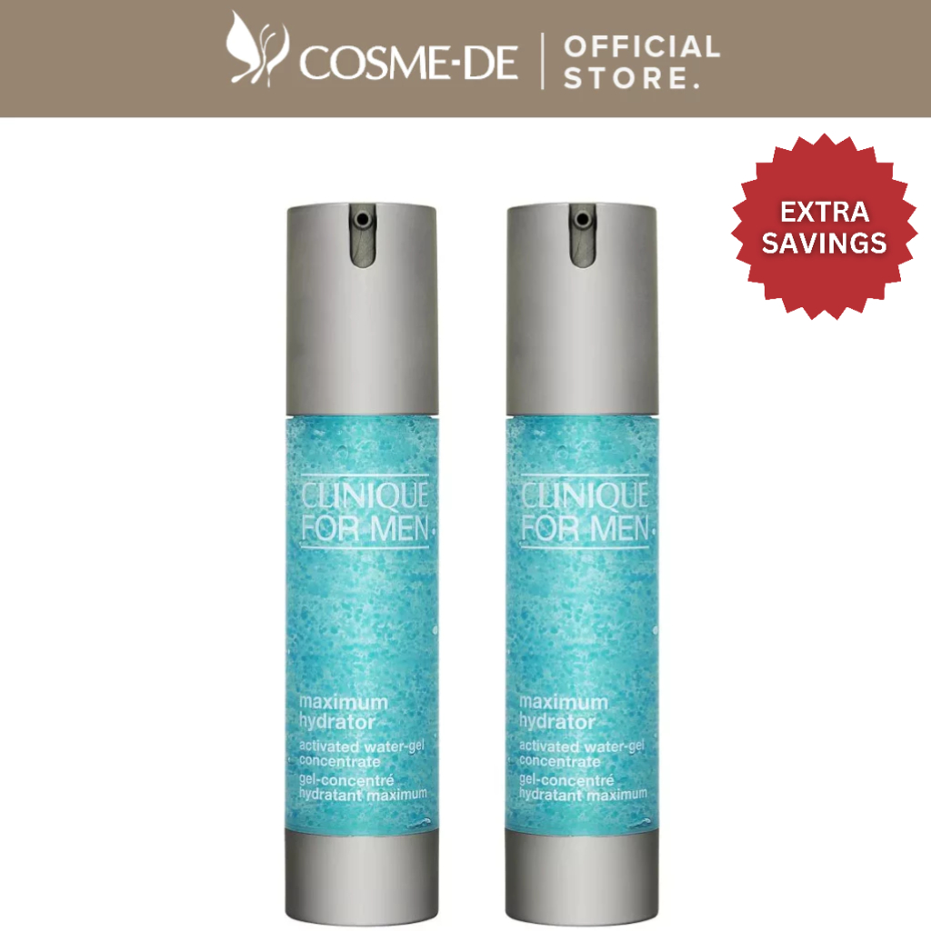 Clinique For Men Maximum Hydrator Activated Water-Gel Concentrate 48ml X2 [EXCLUSIVE BUNDLE ...